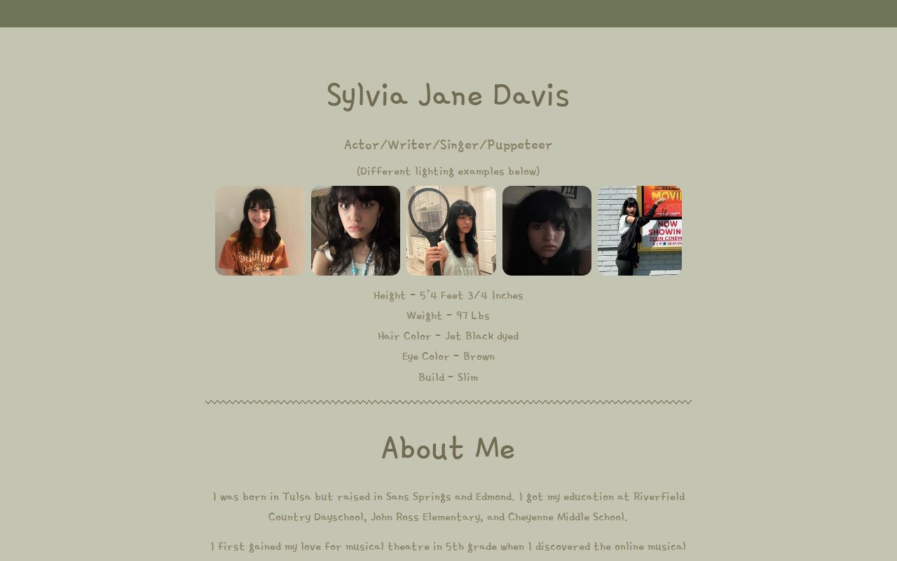 Sylvia’s Resume